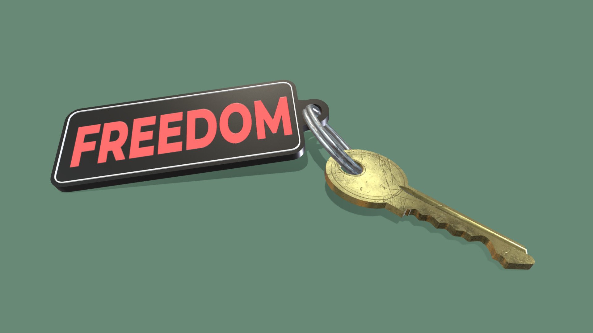 Freedom key - 3D model by Ms Malvolio (@ms_malvolio) [22c7503] - Sketchfab