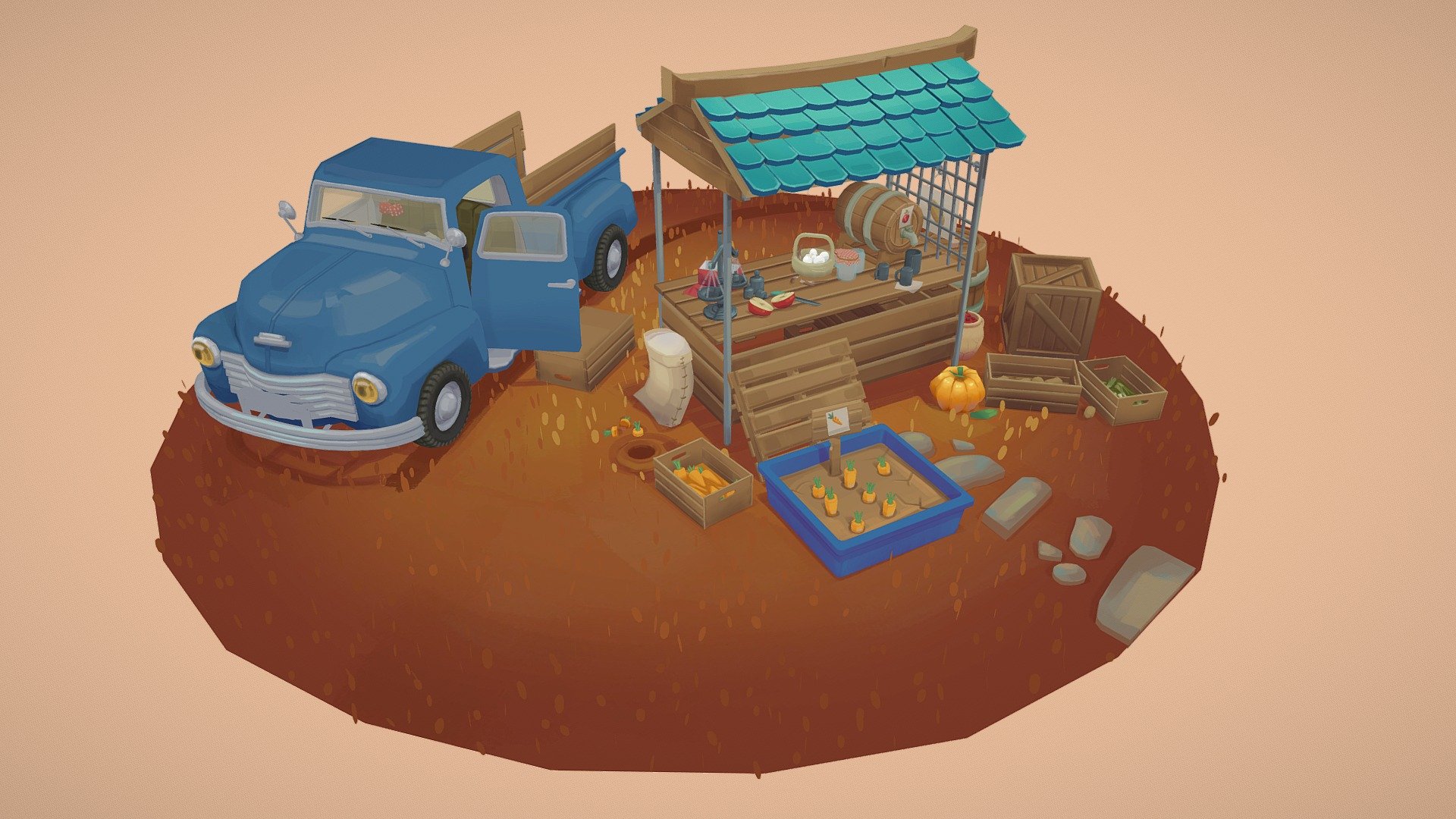 The Fall Market - 3D model by iforgotmydiskord [22c78af] - Sketchfab