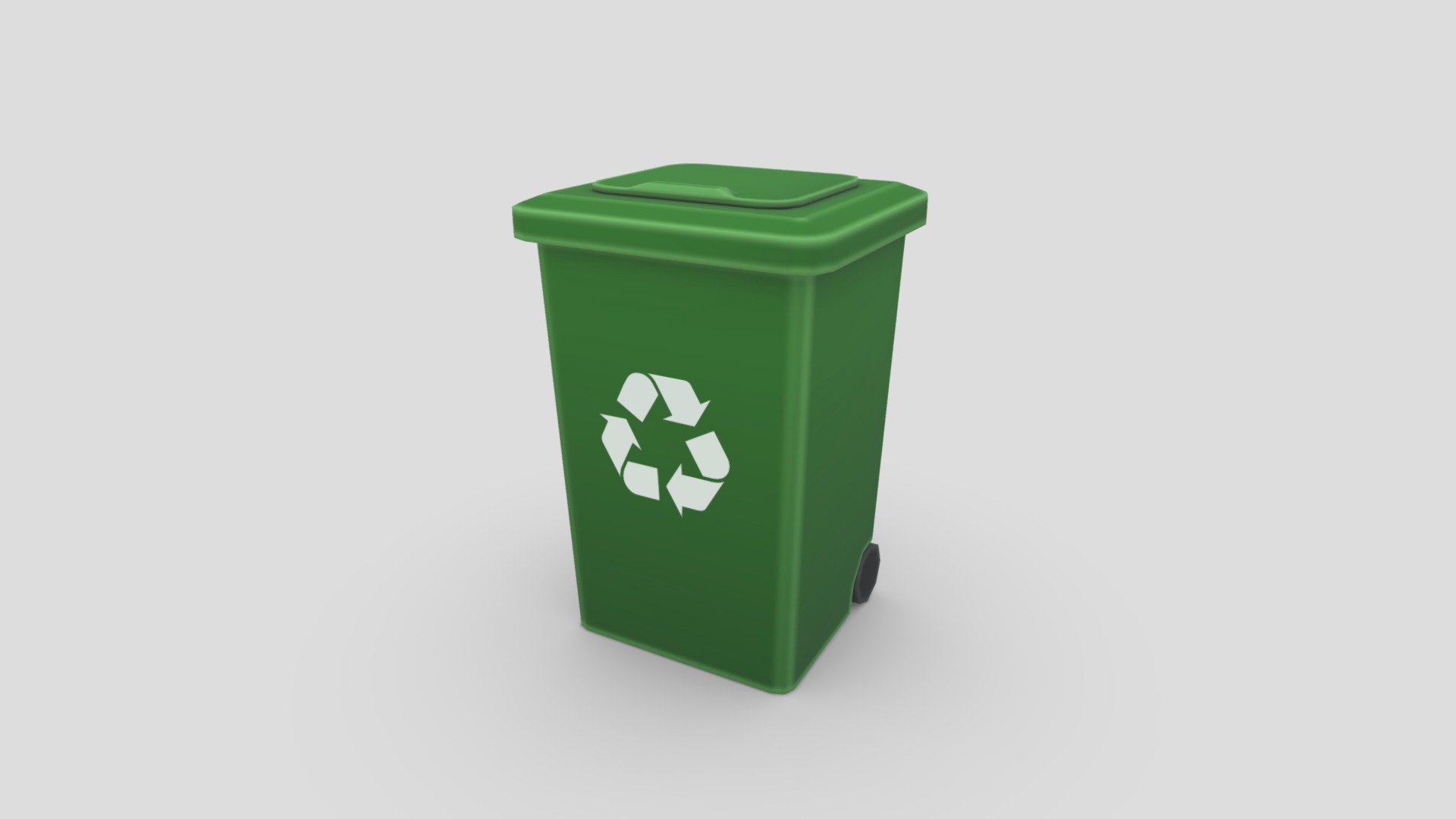 Stylized Low Poly Recycling Bin - Buy Royalty Free 3D model by Alvin ...