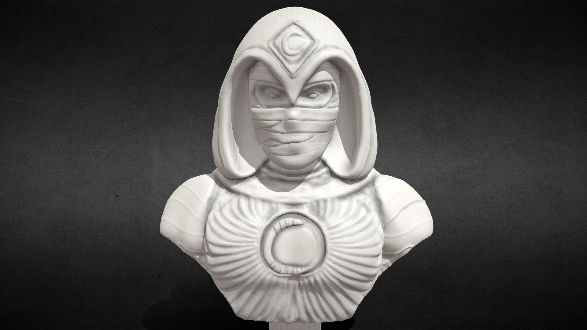Moon Knight 3D Printable Bust - Marvel - Download Free 3D model by ...