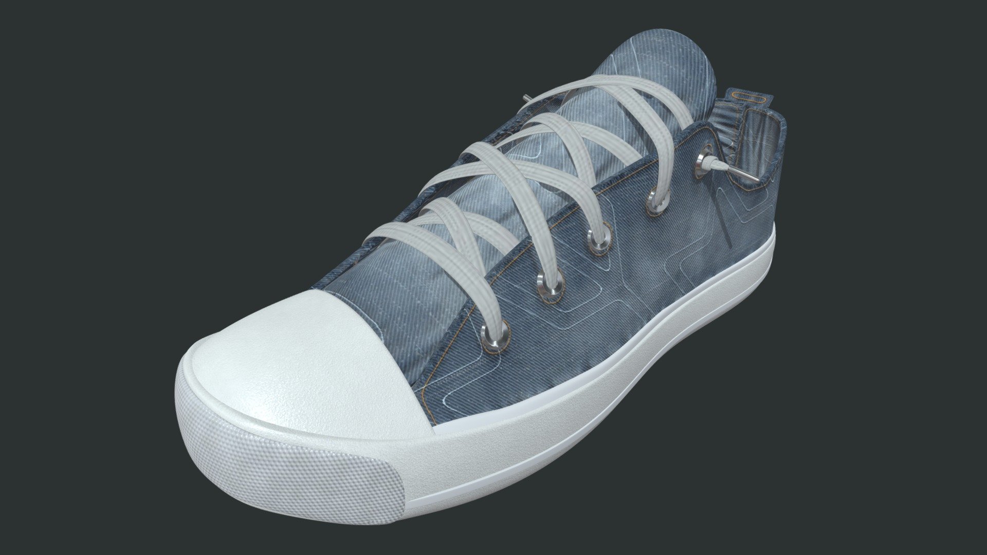 Jean sneaker - 3D model by luiserossa [22ce1f8] - Sketchfab