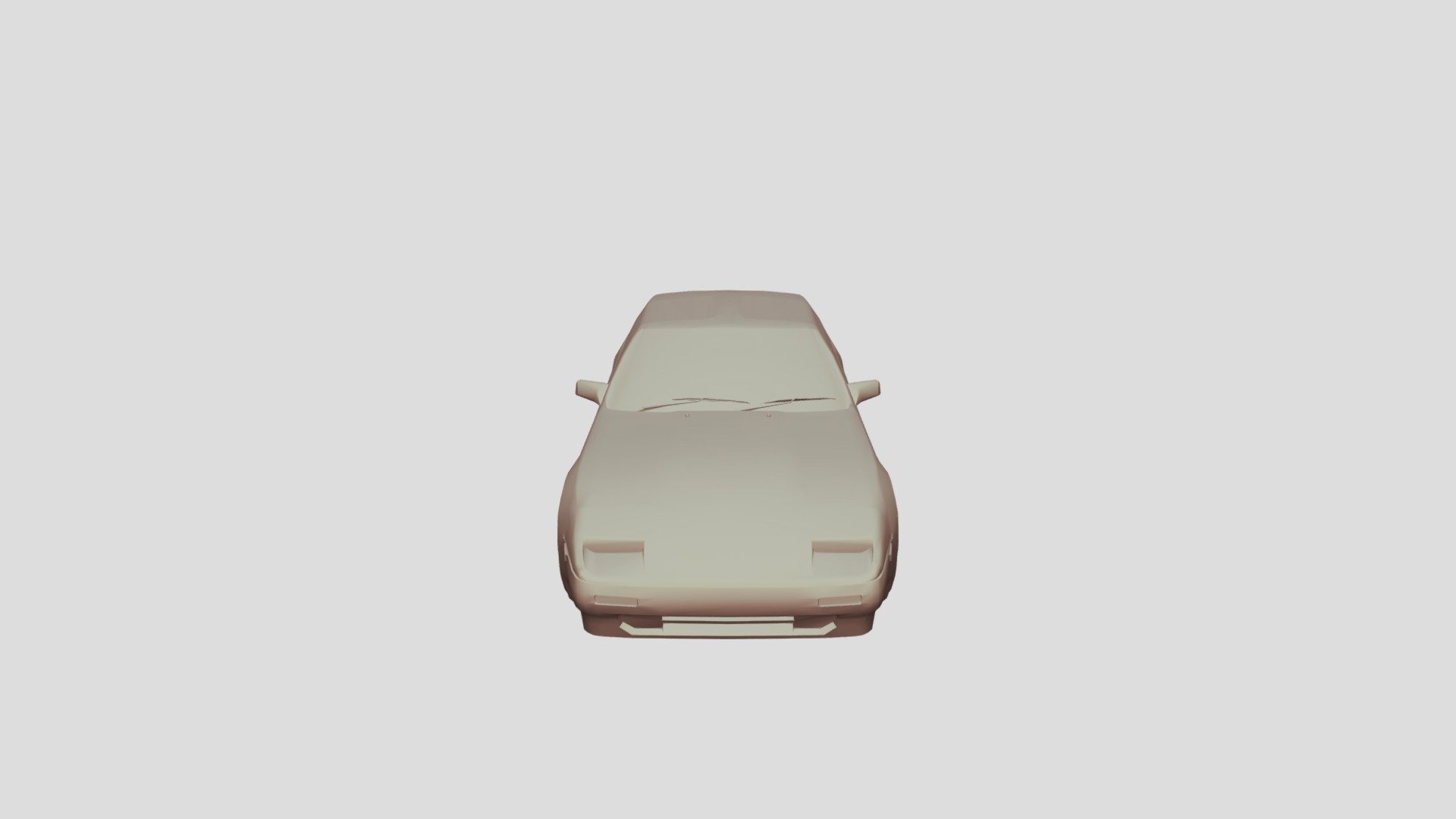 Nissan 300ZX Z31 1983 lowpoly for 3D-printing - Download Free 3D model ...