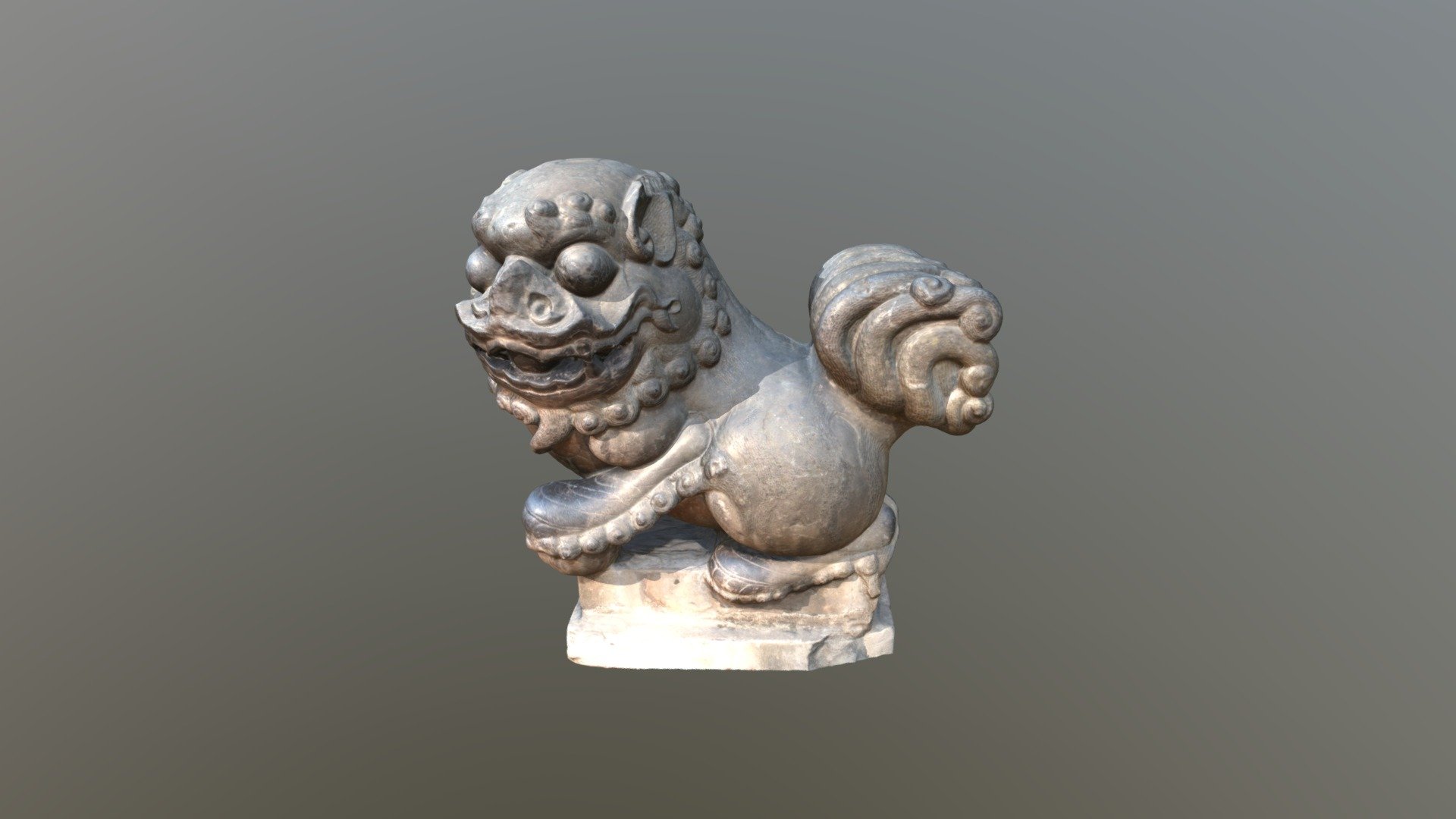 Chinese Statue - 3D model by yangxueguo [22d25bf] - Sketchfab