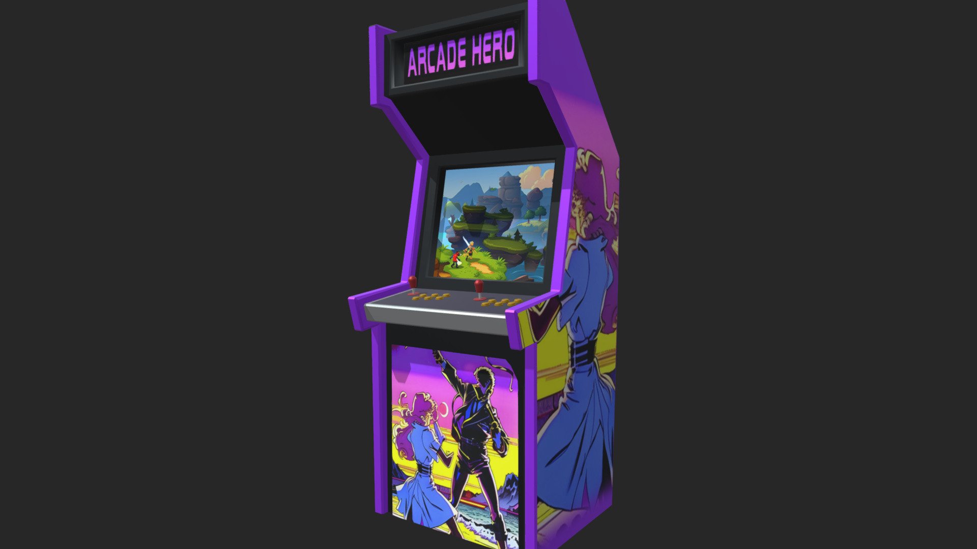 Arcade_02 - 3D model by gabies [22d2be7] - Sketchfab