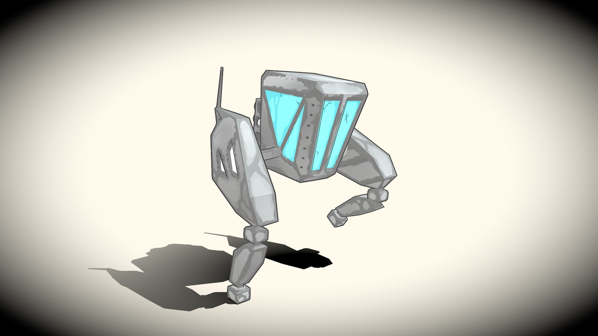 Low Poly Robot - 3D model by Zimonp [22d2d47] - Sketchfab