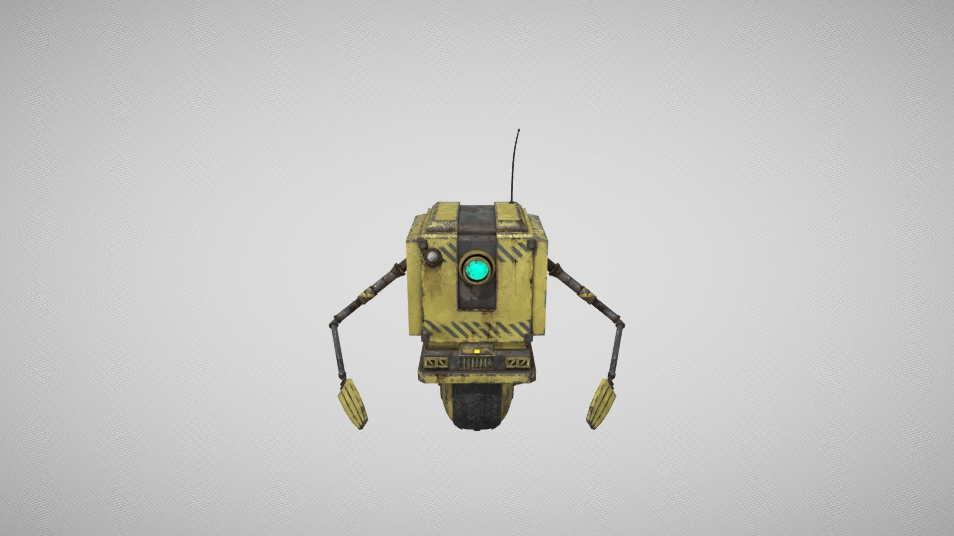 Robot garbage worker - 3D model by SpookyWizard27 [22d32b3] - Sketchfab