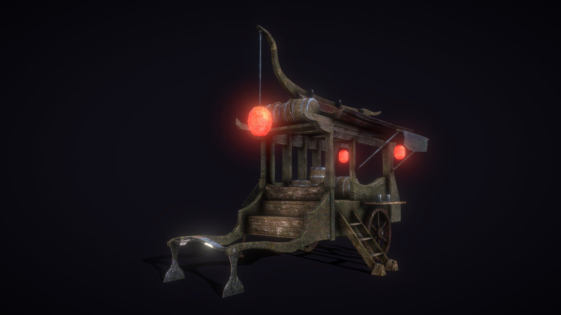 Chariot - 3D model by chantalprentice [22d6848] - Sketchfab