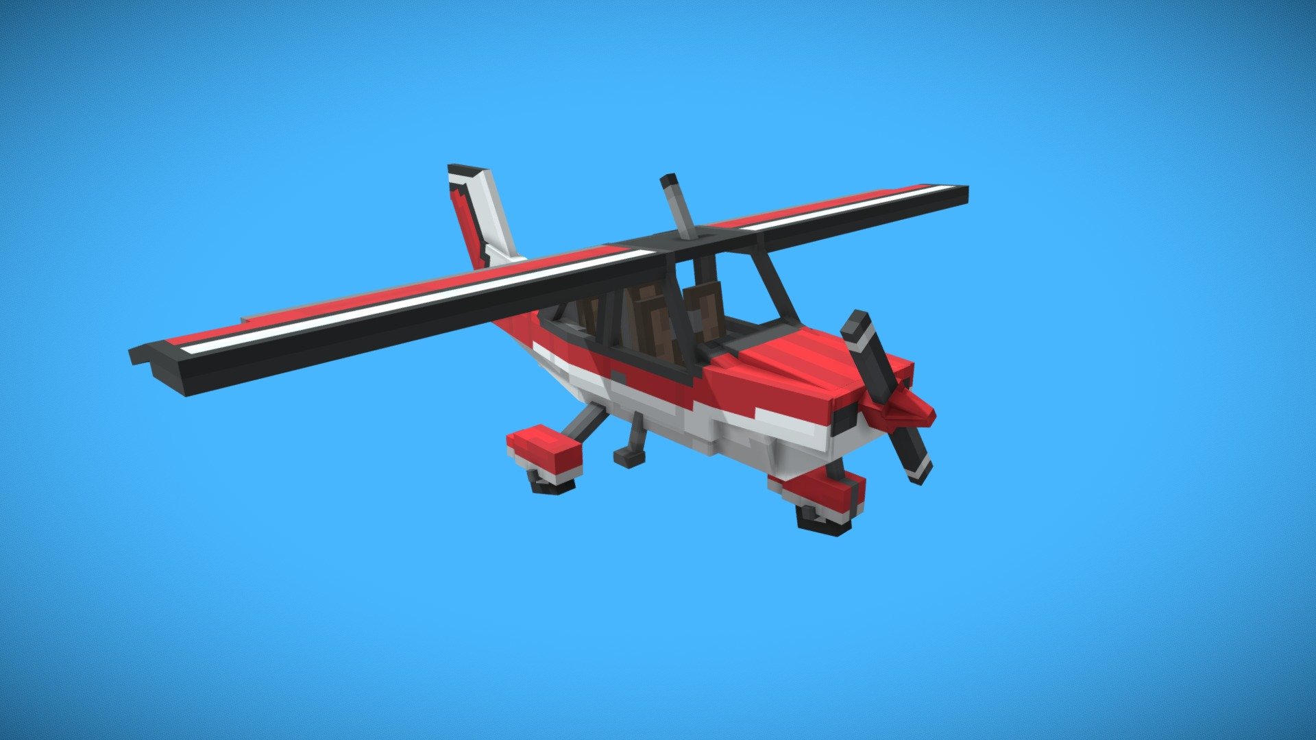 Red Cessna - 3D model by JannisX11 [22d732b] - Sketchfab