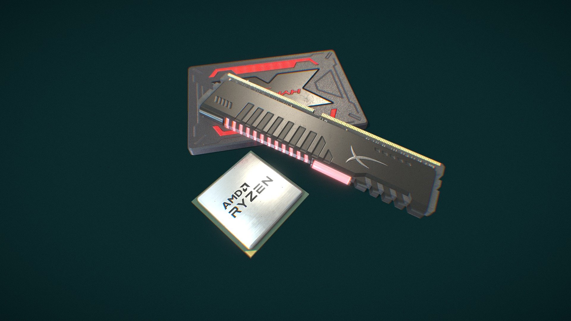 DDR CPU SSD - Buy Royalty Free 3D model by PropsForGames [22d8402 ...