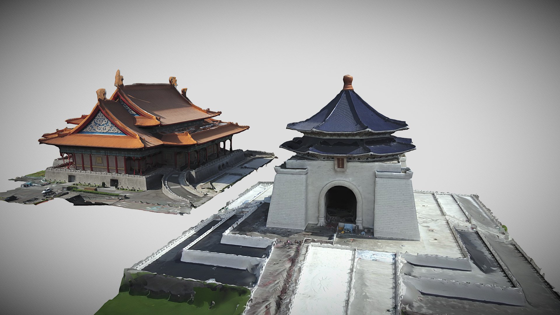 Two buddhist temples in Asia - Download Free 3D model by 3Dystopia ...