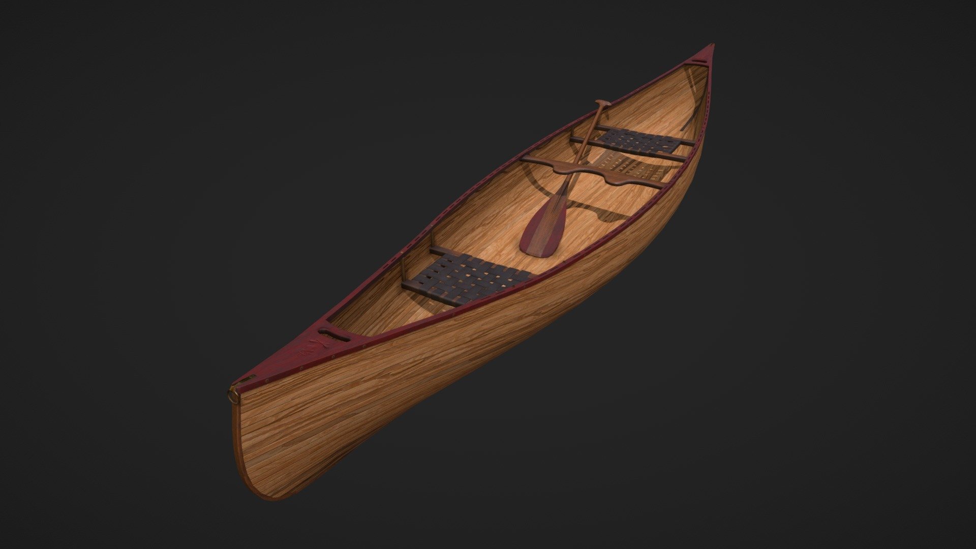 Canoe - 3D model by Matteous [22ddaf0] - Sketchfab