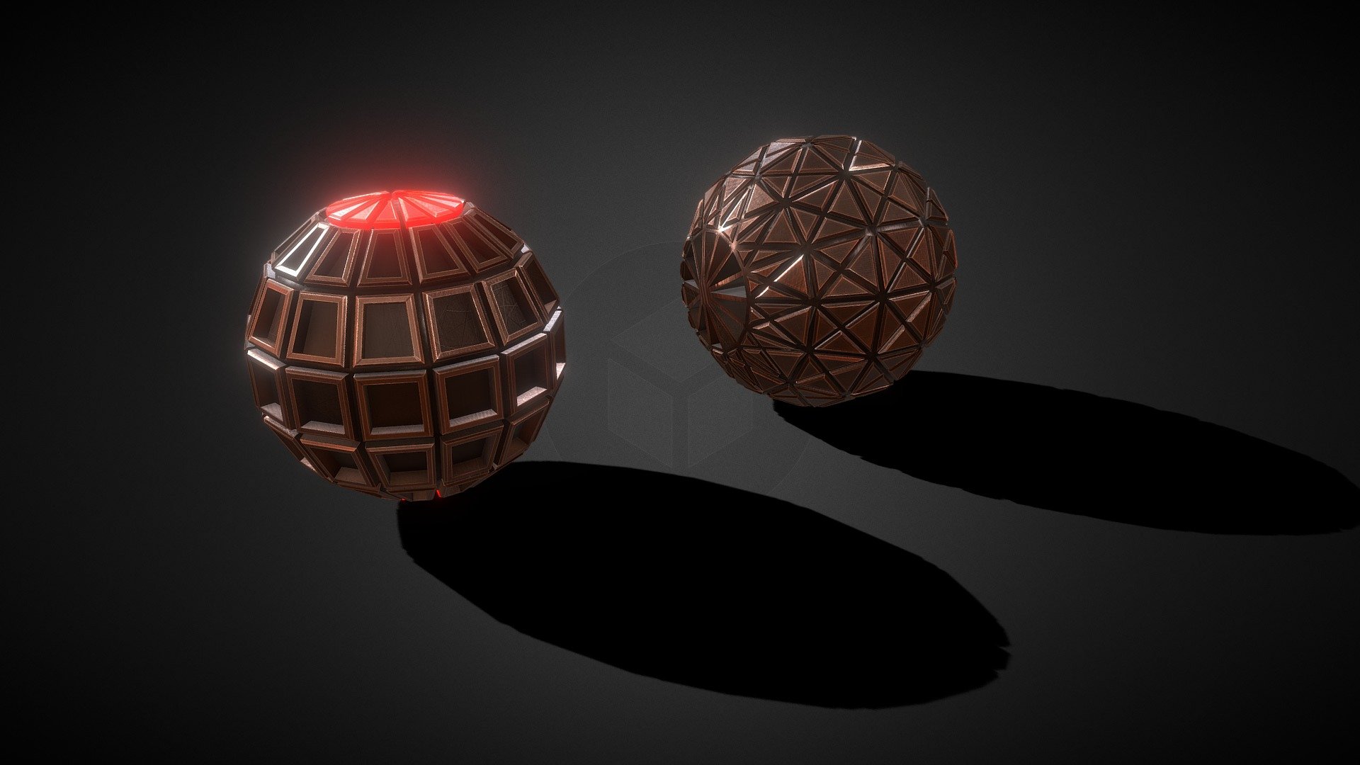 Sci- Fi Sphere Collection Metal Two (Part 09) - Buy Royalty Free 3D ...