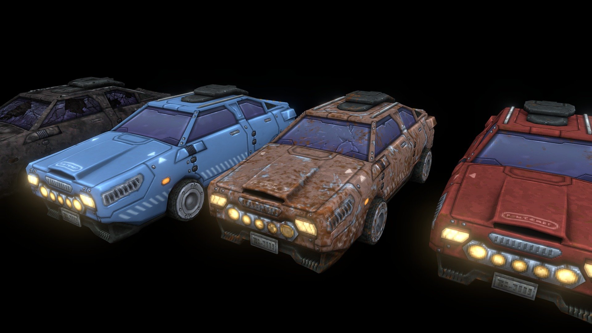 Core Decay - Cars prop kit - 3D model by swimclubdunk [22e102c] - Sketchfab