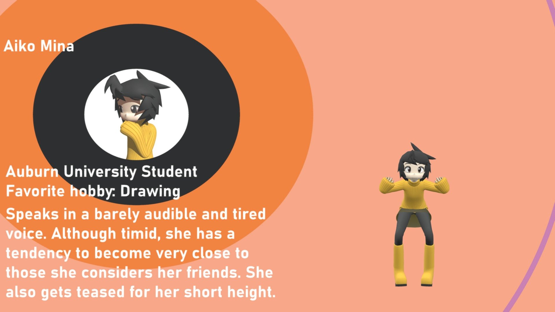 Aiko Mina - Space Channel 5 bio - 3D model by Nosh59 [22e1cd5] - Sketchfab