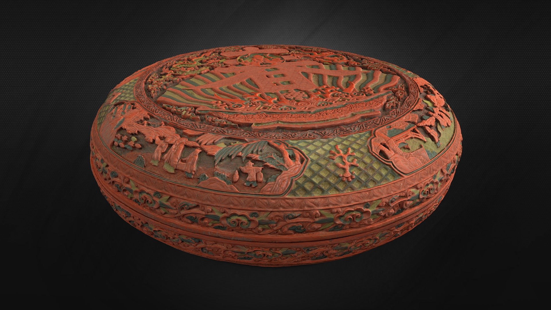 Doboz, a tavasz írásjegyével díszítve - 3D model by Museum of Fine Arts ...