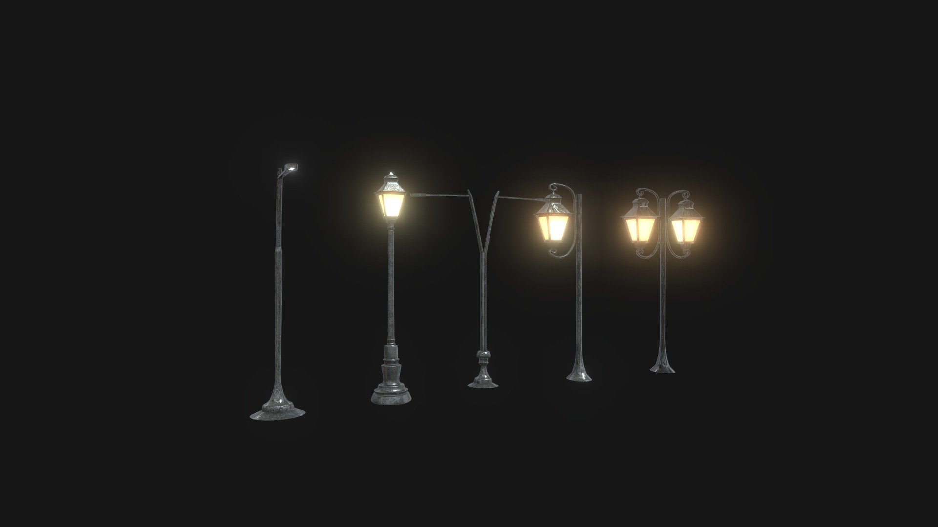 Light Pole Pack - Buy Royalty Free 3D model by Artifacts Hub 3d ...