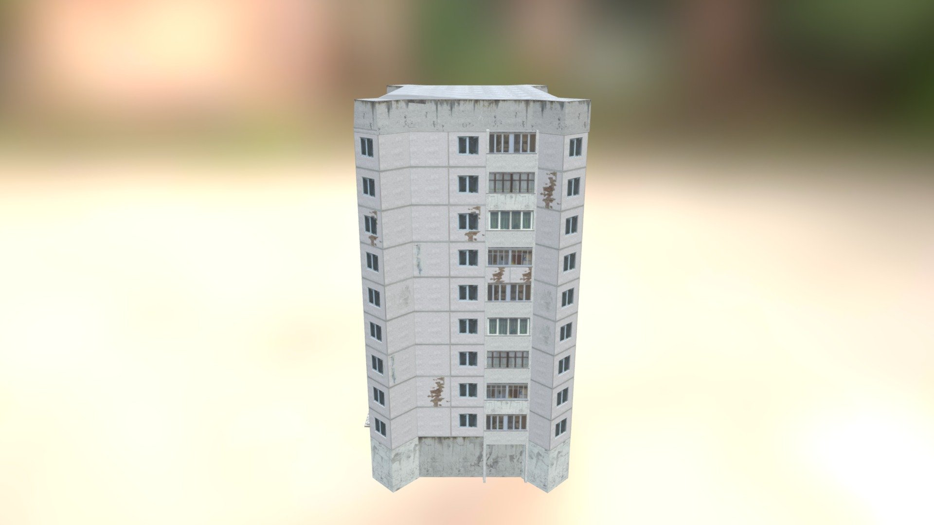10 floor building - 3D model by petrov777 (@cherstvyd) [22e4d45 ...