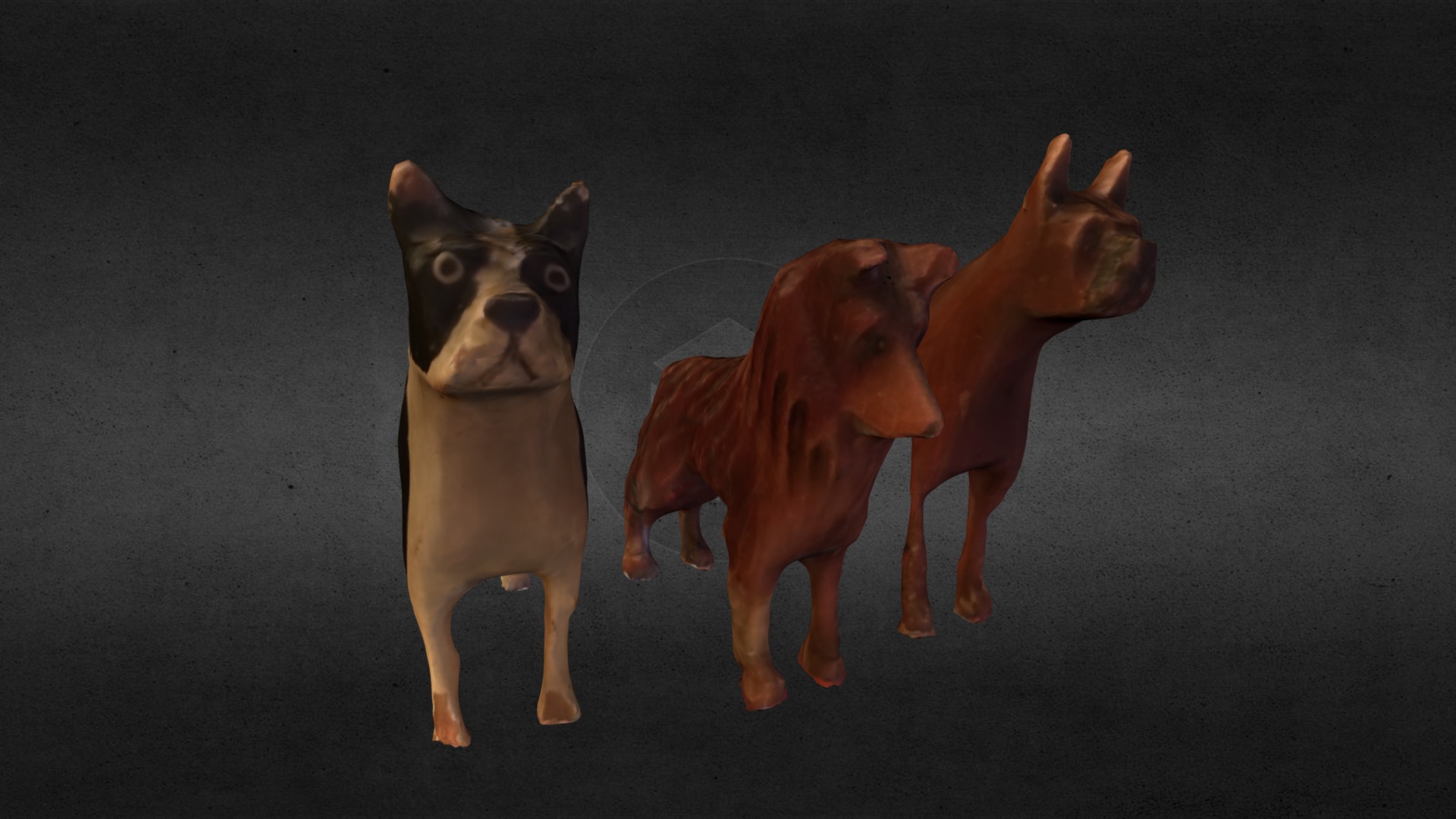 Wood Dogs #3DST21 - 3D model by philnolan3d [22e4e43] - Sketchfab