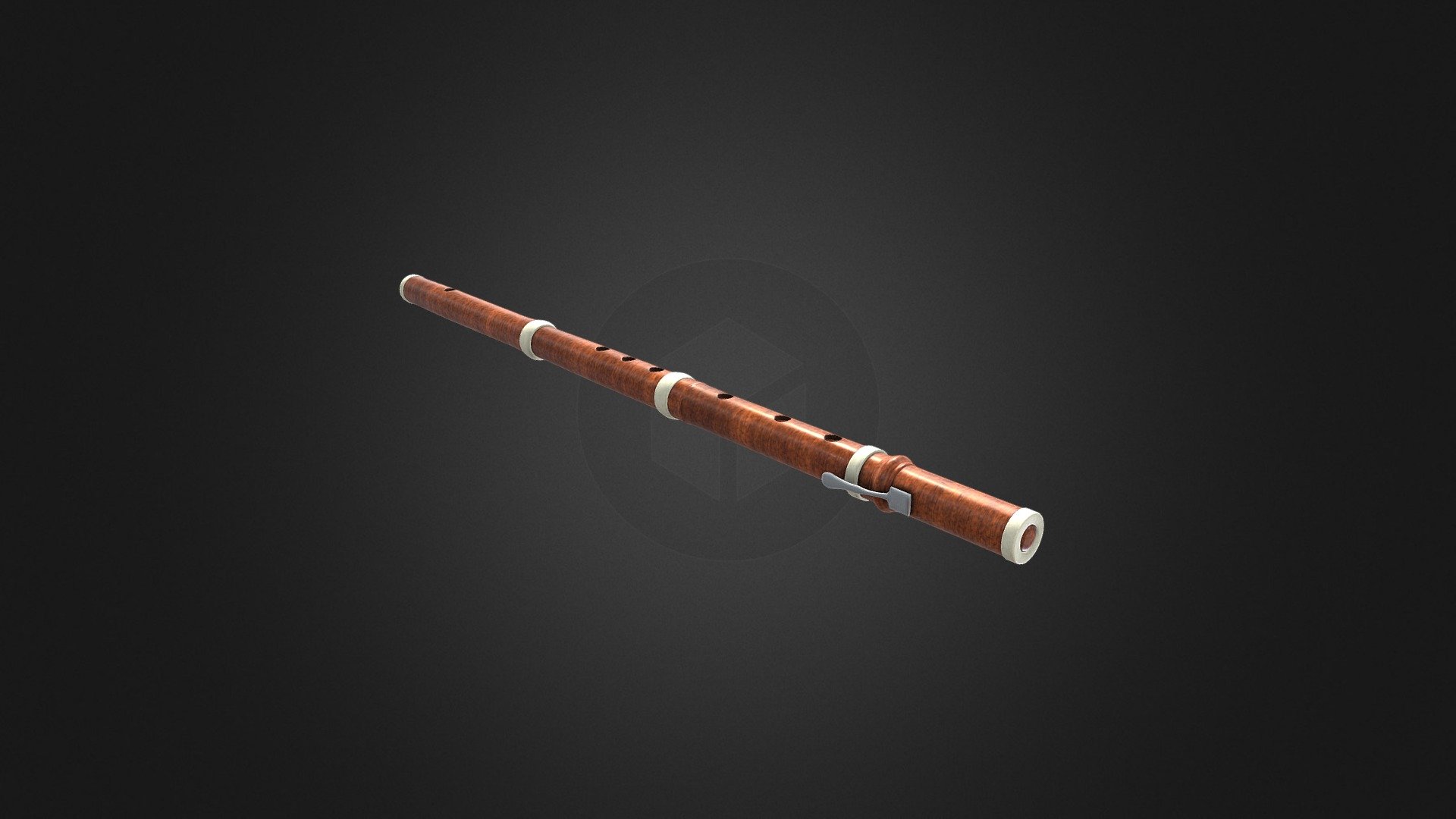 Baroque Flute Traverso - Buy Royalty Free 3D model by Dmitrijus ...