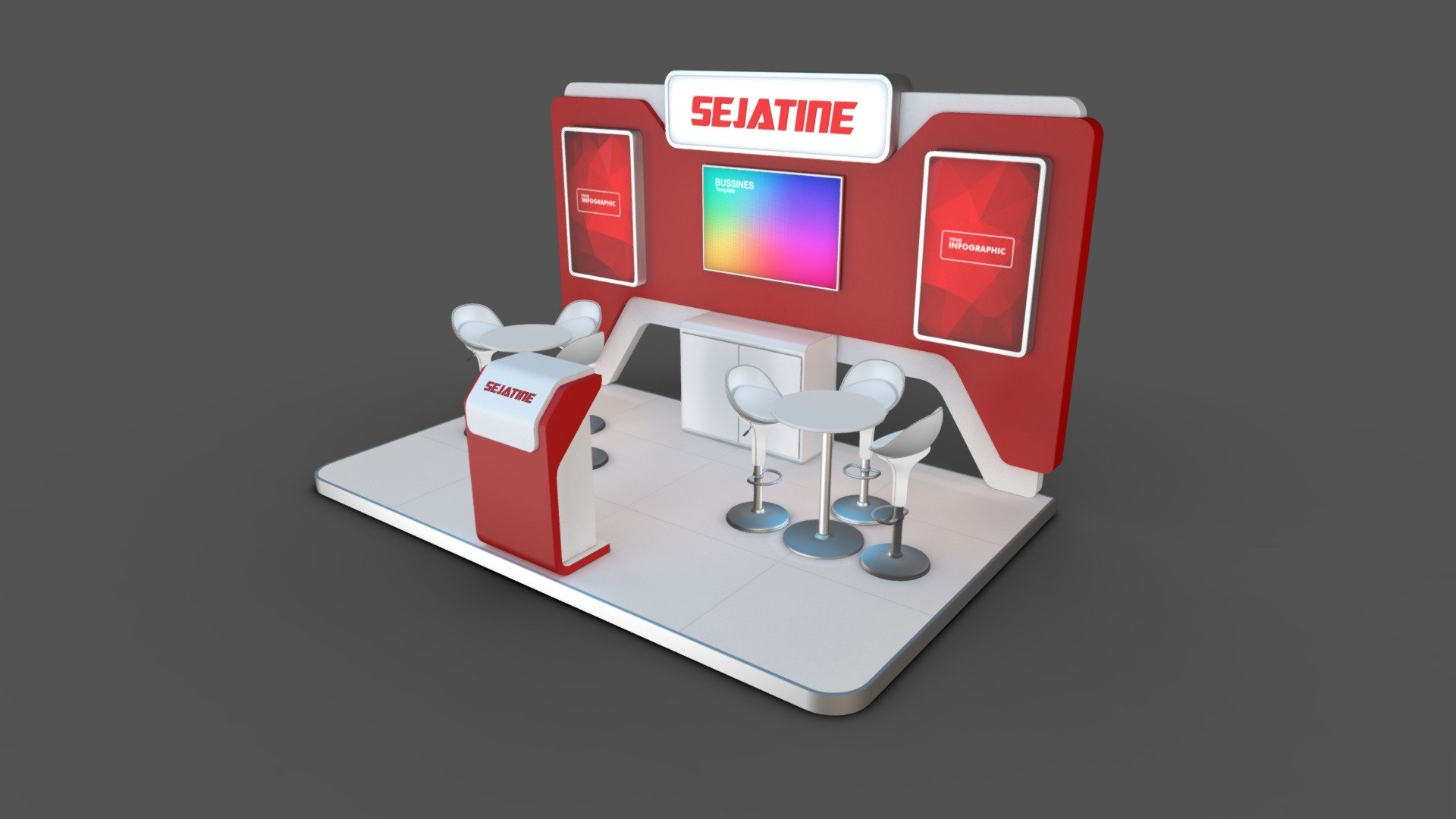 BOOTH DESIGN_Model_2306 - Buy Royalty Free 3D model by fasih.lisan ...