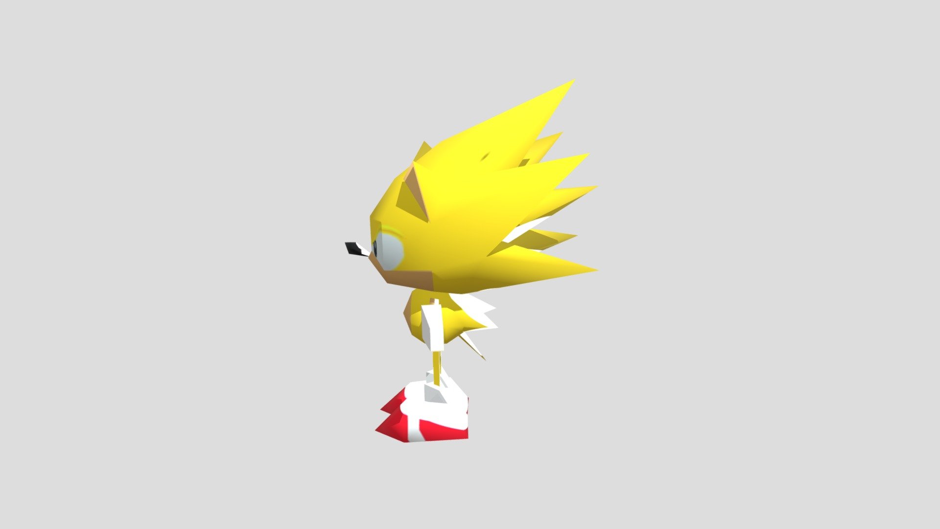 Super Sonic - 3D model by bluetornado151 [22e572b] - Sketchfab
