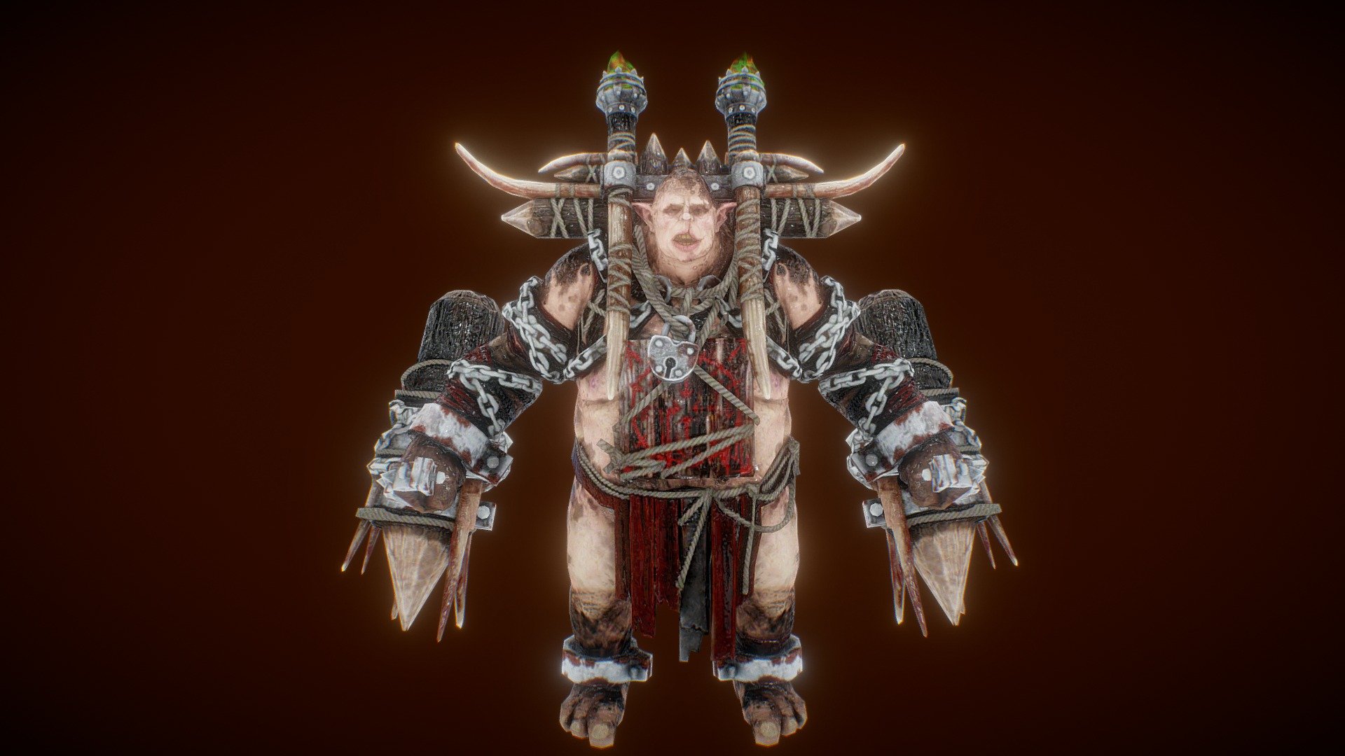 Chained ogre - Buy Royalty Free 3D model by Luna Studio (@StudioLuna ...