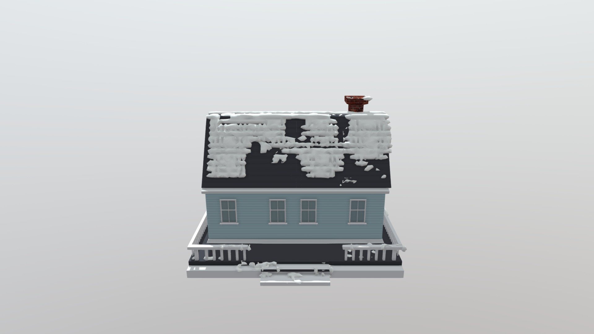Winter House - Download Free 3D model by joelandy [22e61c8] - Sketchfab
