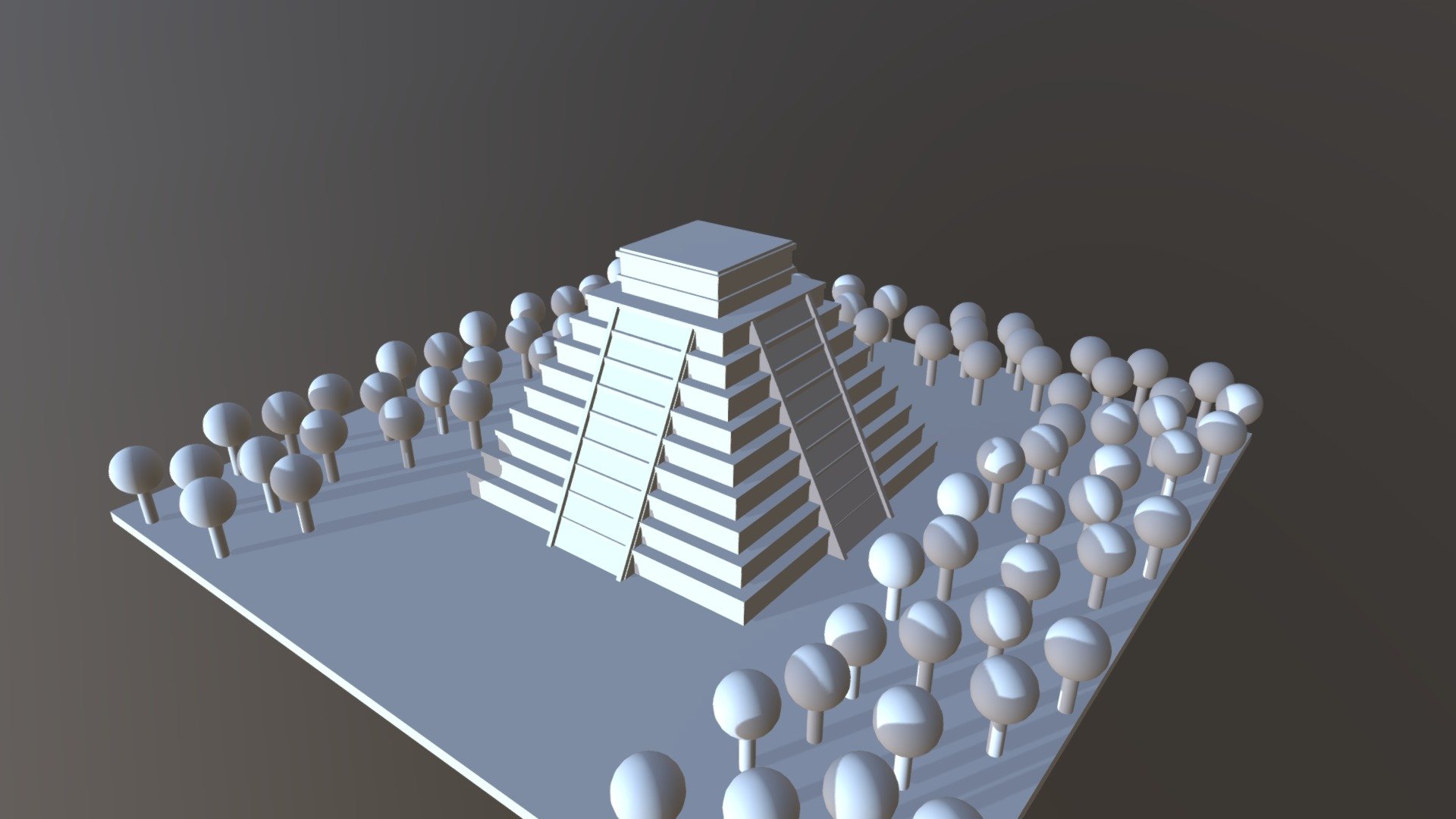 Maya Temple - 3D model by rebeccahahn [22e7597] - Sketchfab