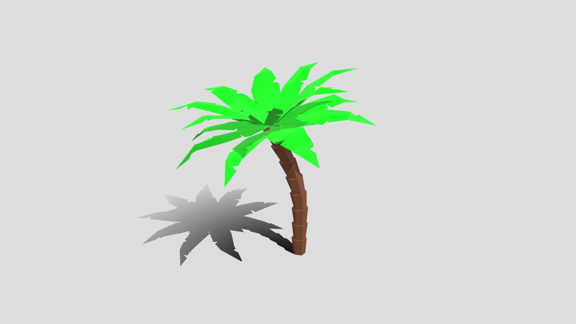 lowpoly palm tree - Download Free 3D model by _Tymon [22e7c18] - Sketchfab