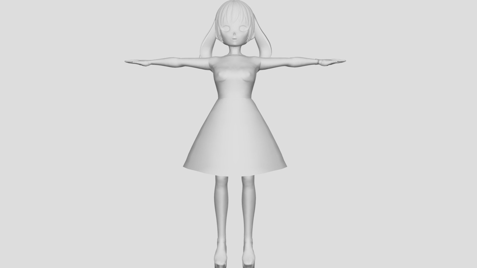 Anime girl - 3D model by pelayofl97 [22e7f05] - Sketchfab