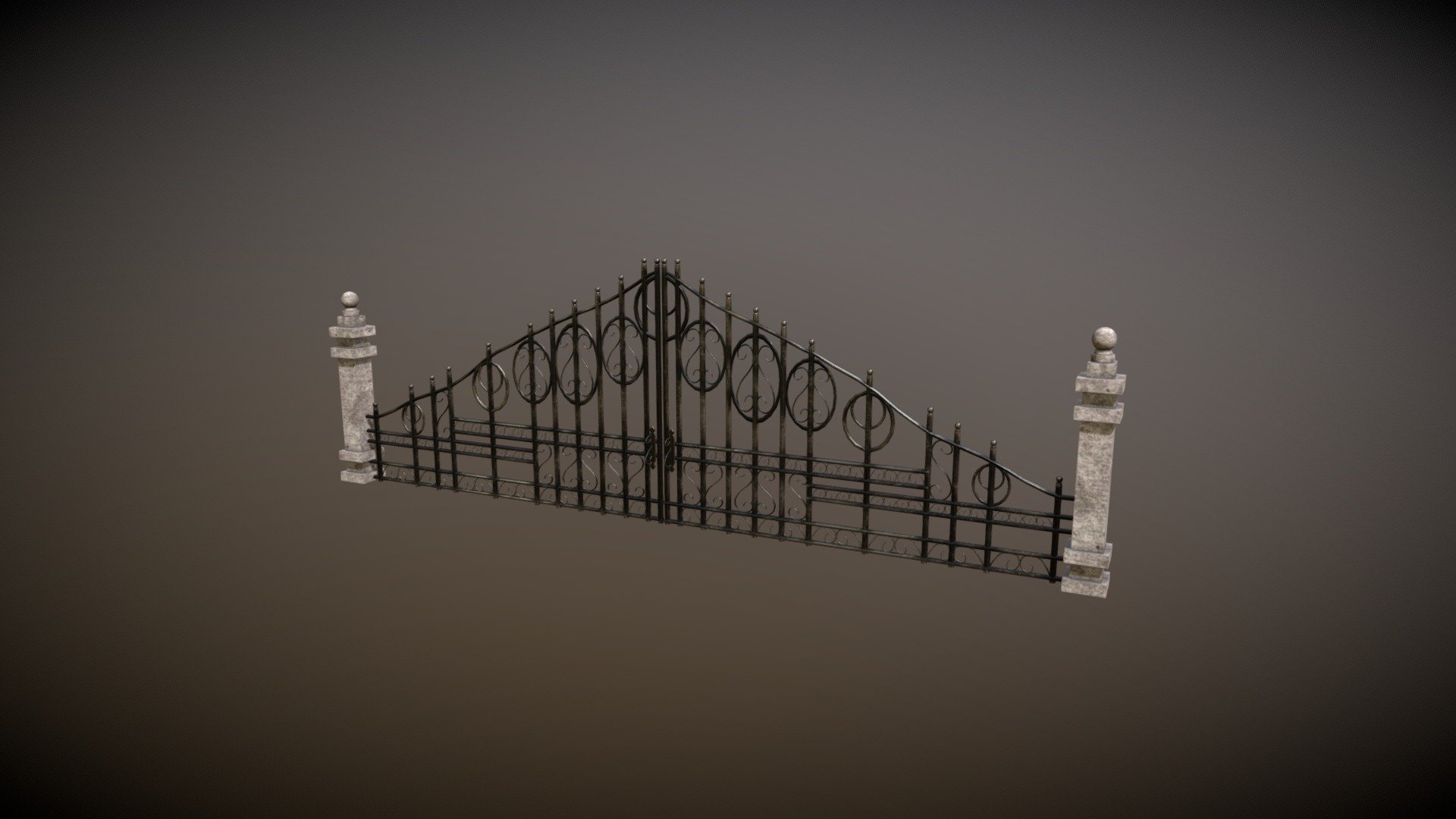 Gothic Gate - 3D model by TownsAndCities [22e80ba] - Sketchfab