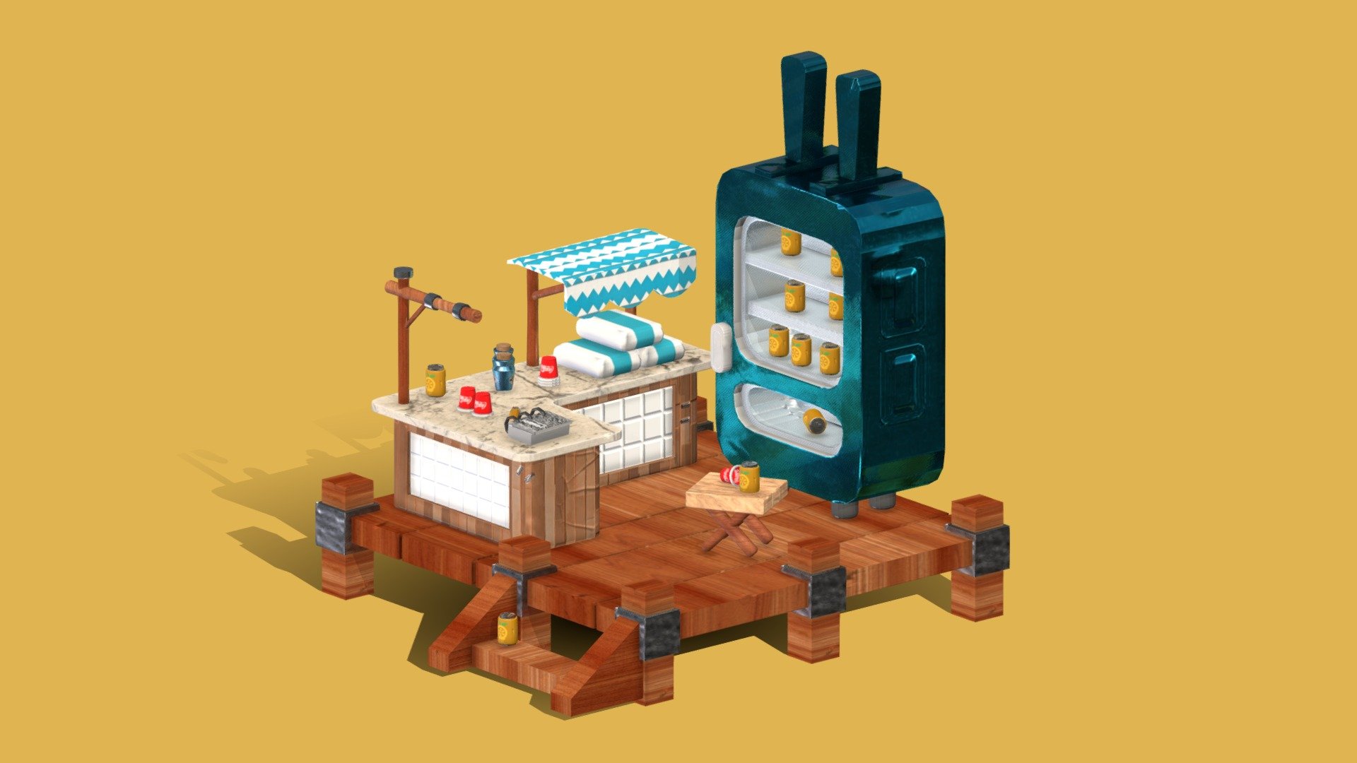 Diorama Low Poly - Download Free 3D model by arnau.gonzalez.acosta ...
