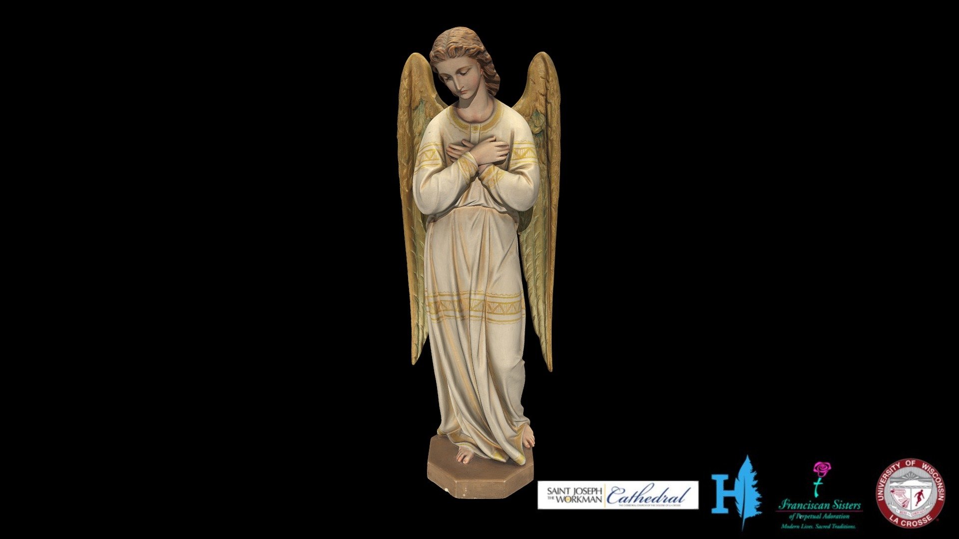 Angel Statue from the E. Hackner Co. - 3D model by La Crosse County ...