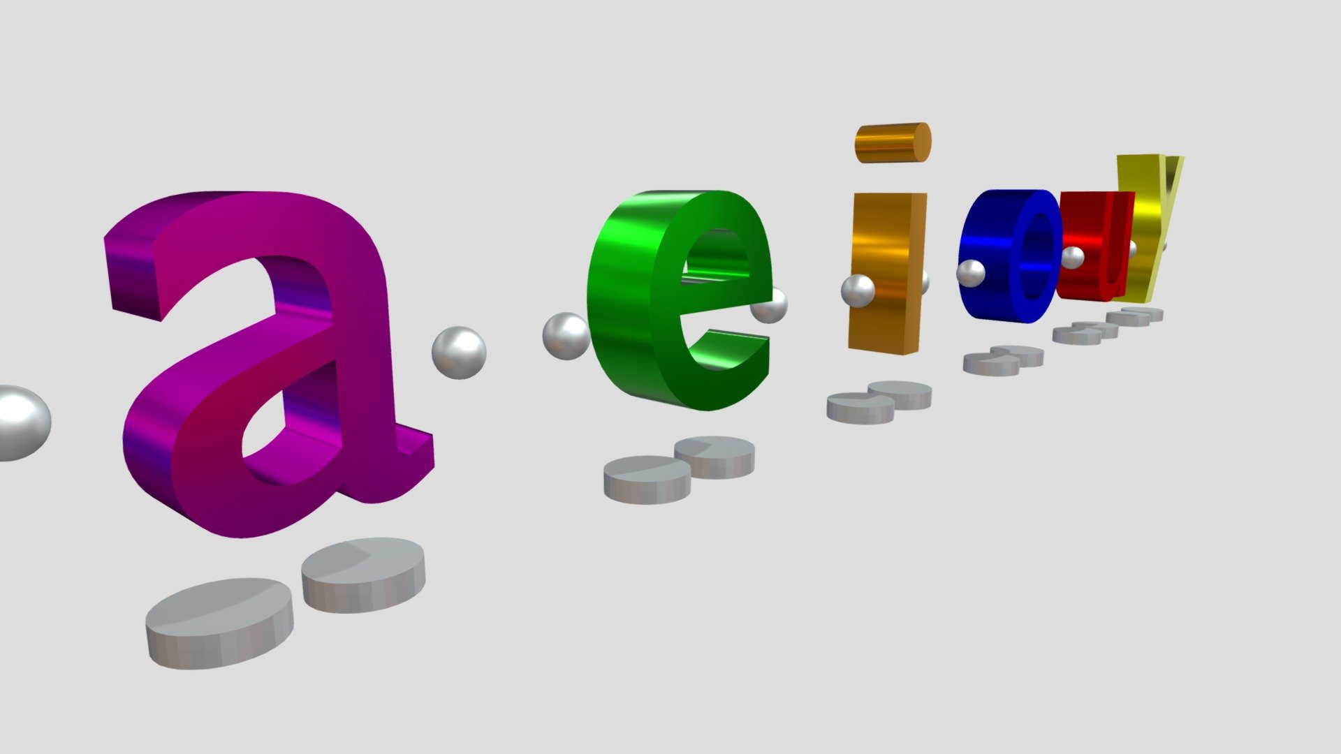 Letter Characters - 3D model by RFlames Productions ...