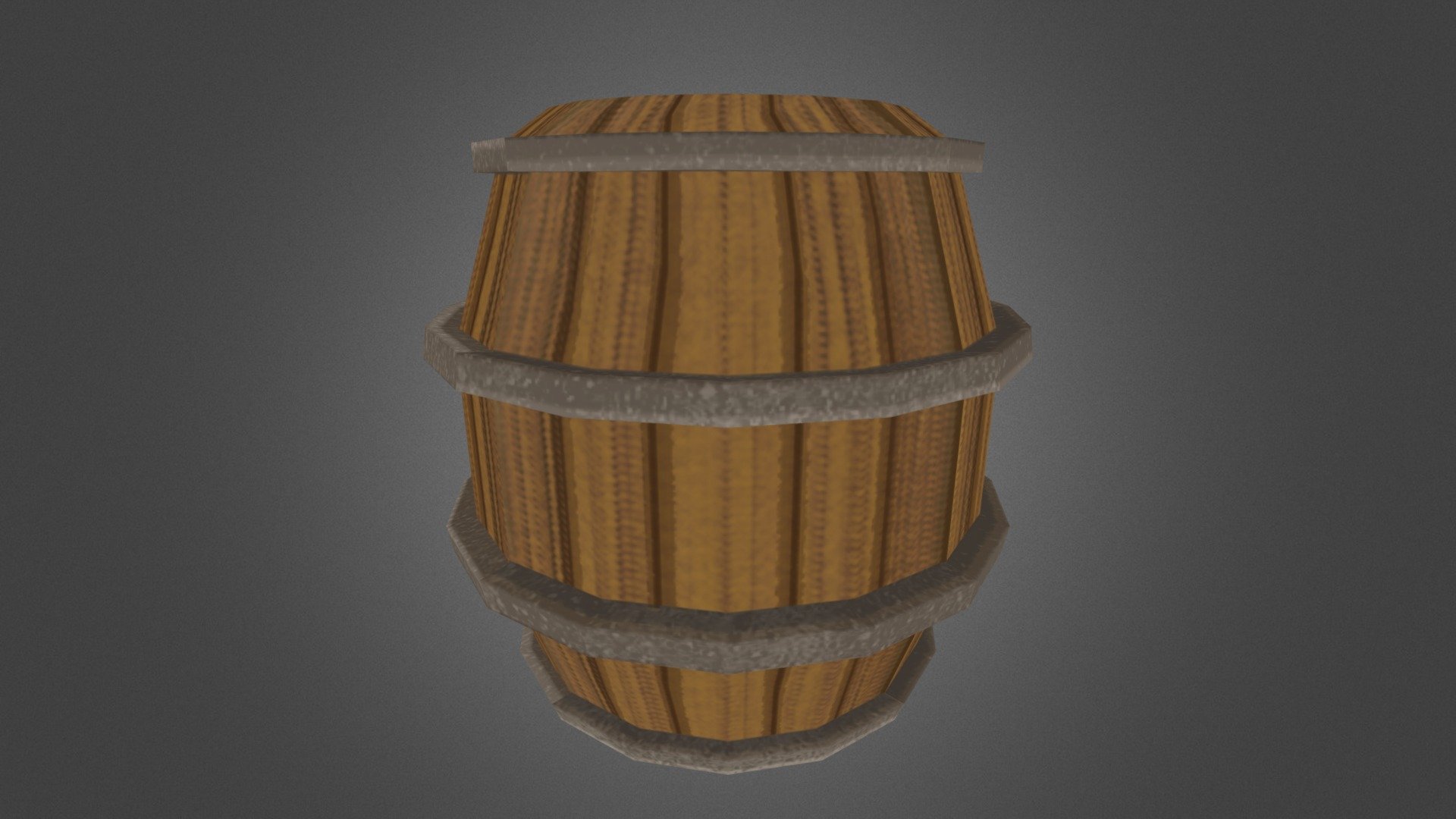 Simple wooden barrel - 3D model by JCClave [22ea2c4] - Sketchfab