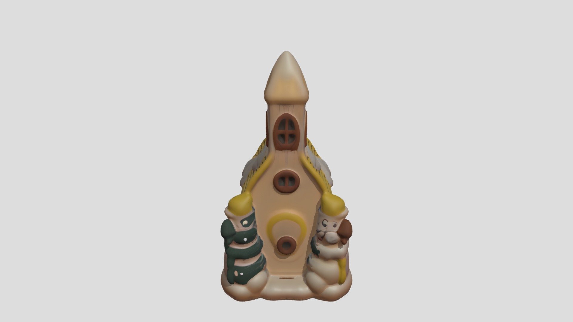 decorative Christmas house - 3D model by Zechelon1985 [22ebedf] - Sketchfab