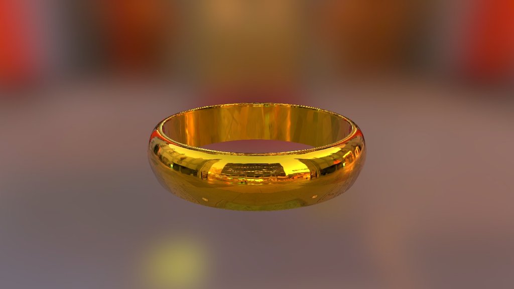 Golden Ring - 3D model by Darryl Dias (@darryldias) [22ec164] - Sketchfab
