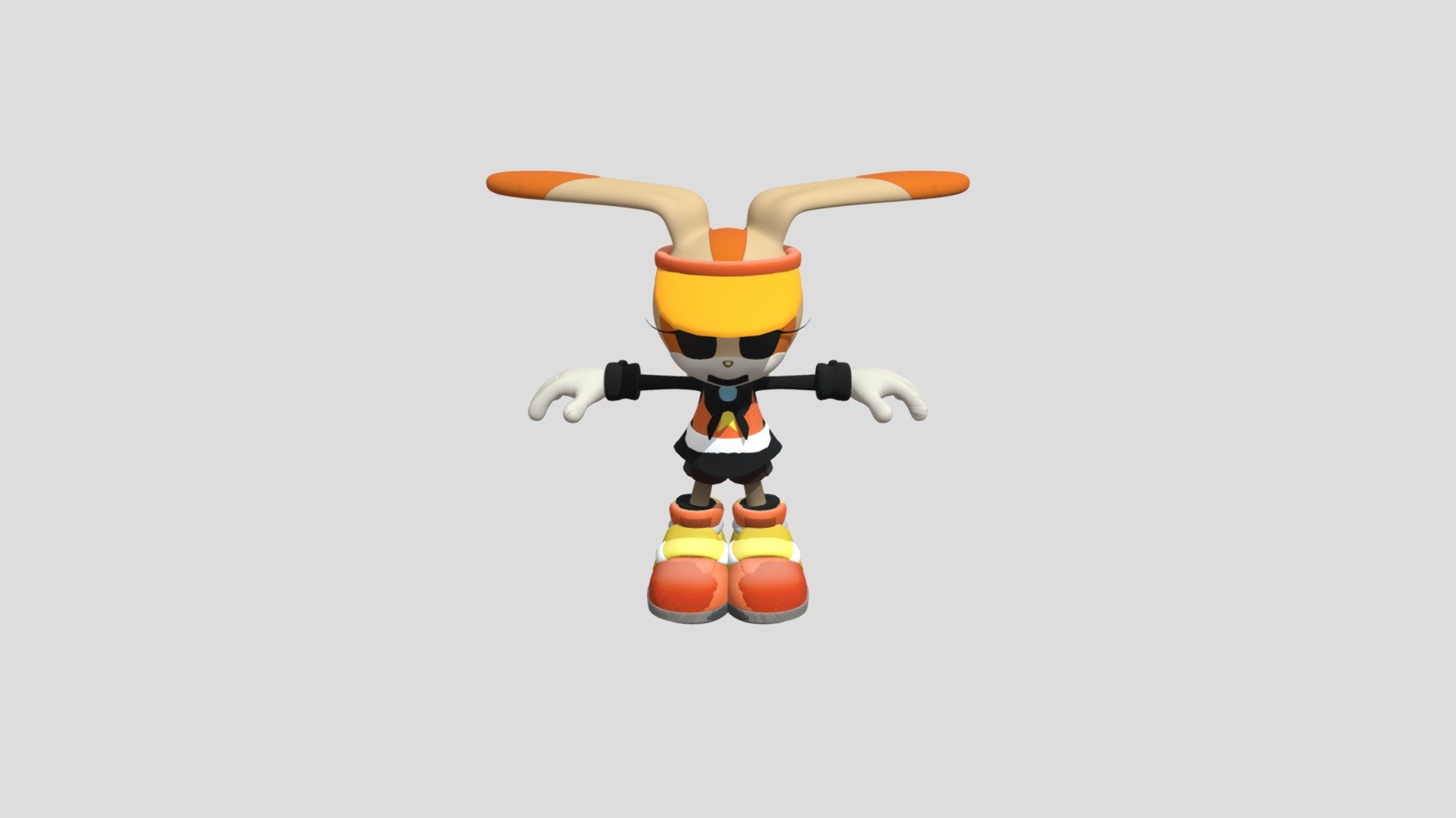 Cream The Rabbit - Download Free 3D model by bread (@OreoWolf) [22ec4ee ...