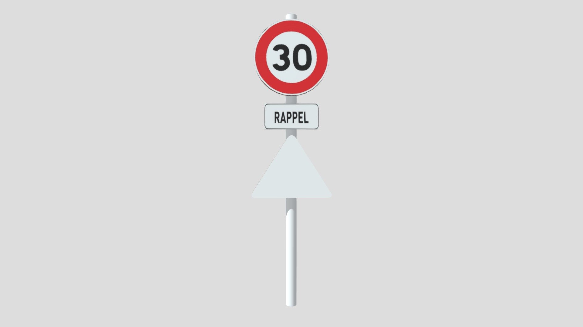 Speed Limit Sign - Download Free 3D model by Kanan63 [22f0c1d] - Sketchfab