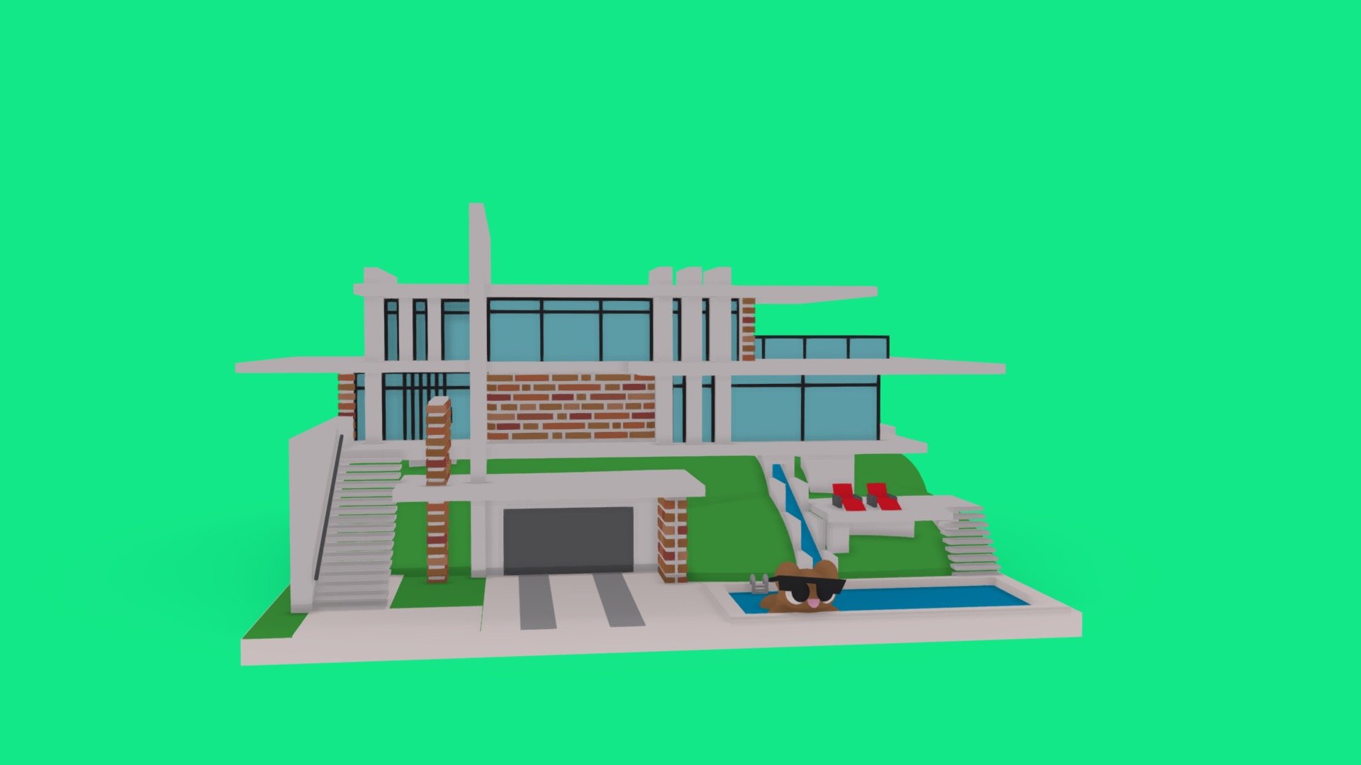 Mr.oddballs-THE DOG____ Mansion! - Download Free 3D model by ᗰOᑎKEY ᗪ ...