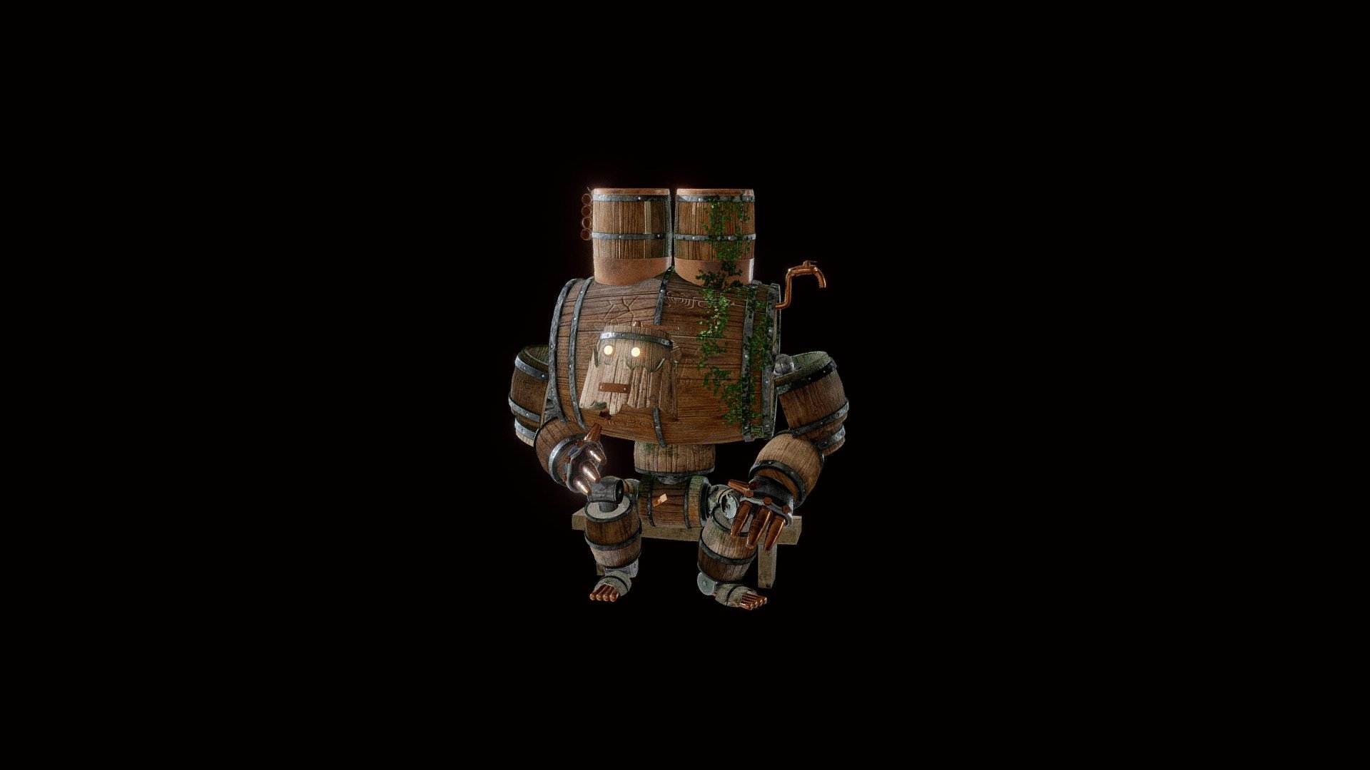 Whiskey Golem - Download Free 3D model by Bardic Crafts (@Bardiccrafts) [22f1e7e] - Sketchfab