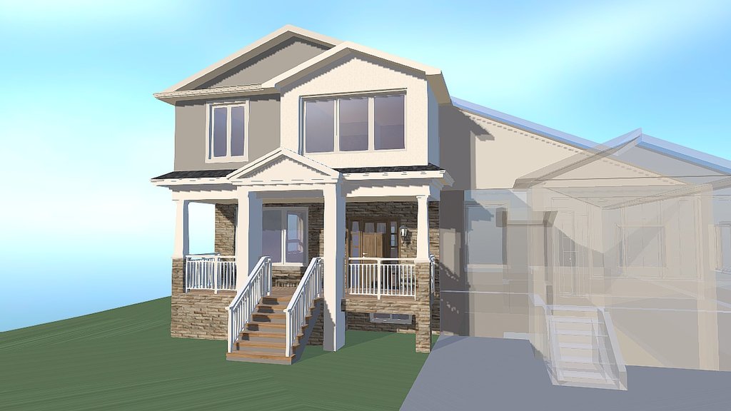 08-89 Front Porch Opt2-1 01282016 - 3D model by Cadaxx Design (@cadaxx ...