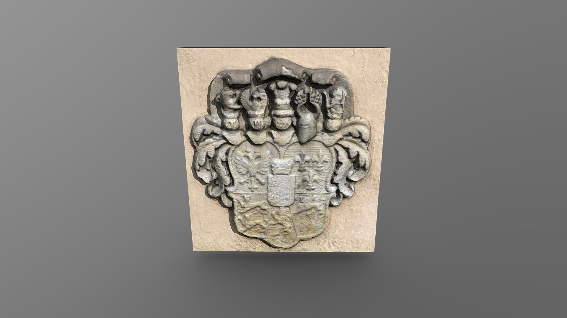 Erb Hohenlohe-Langenburgů, Červený Hrádek - 3D model by Héctor Fonseca ...