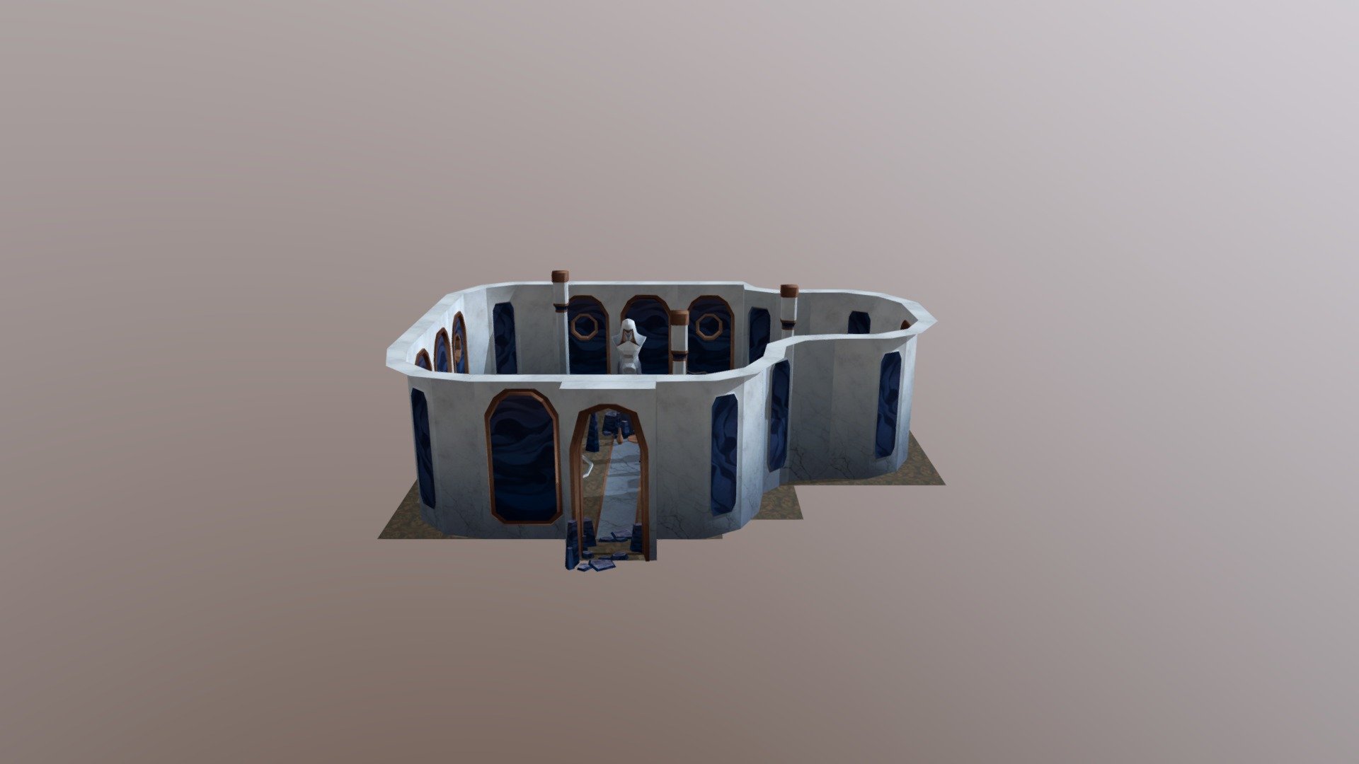 Temple Environment - 3D model by DamonGreenhalgh [22f674c] - Sketchfab