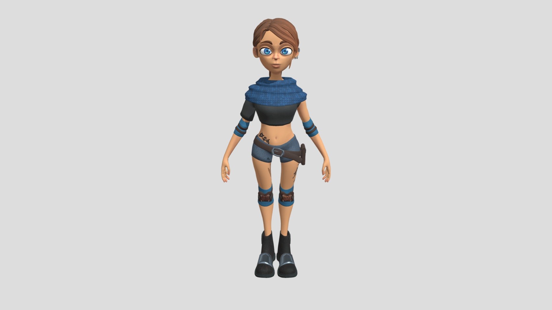 3D Model Girl - Download Free 3D model by Eider (@eiderart) [22f6aa6 ...