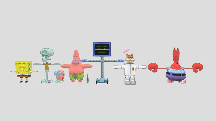 Spongebob 3D models - Sketchfab