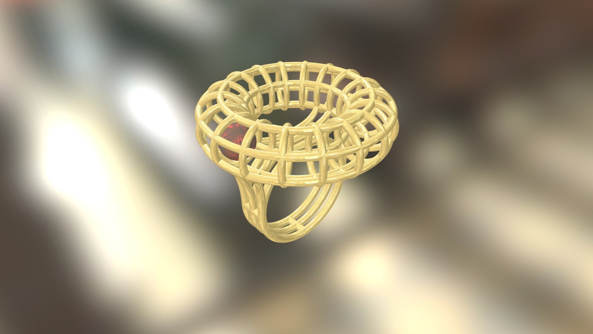Cage Ring For 5 mm Ball - 3D model by zews [22f8b83] - Sketchfab