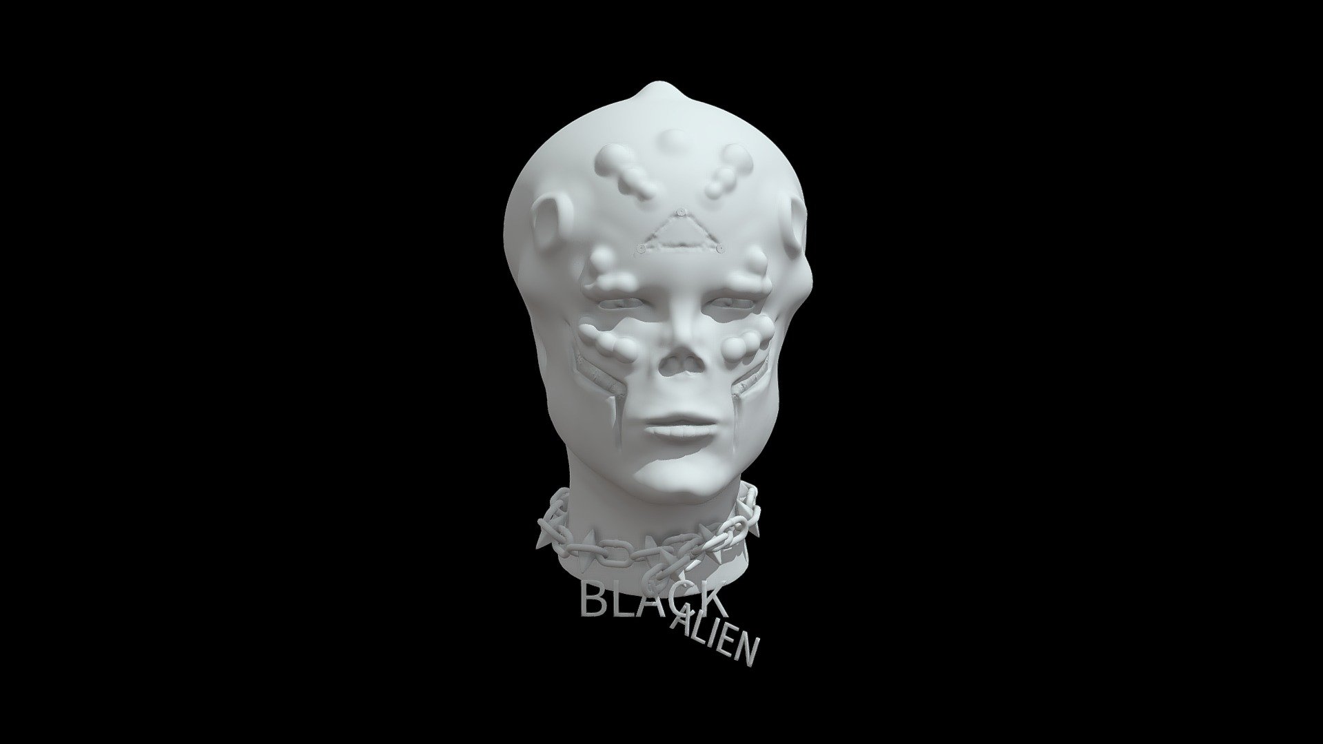 BLACK ALIEN - 3D model by jBerrocal [22f8d01] - Sketchfab