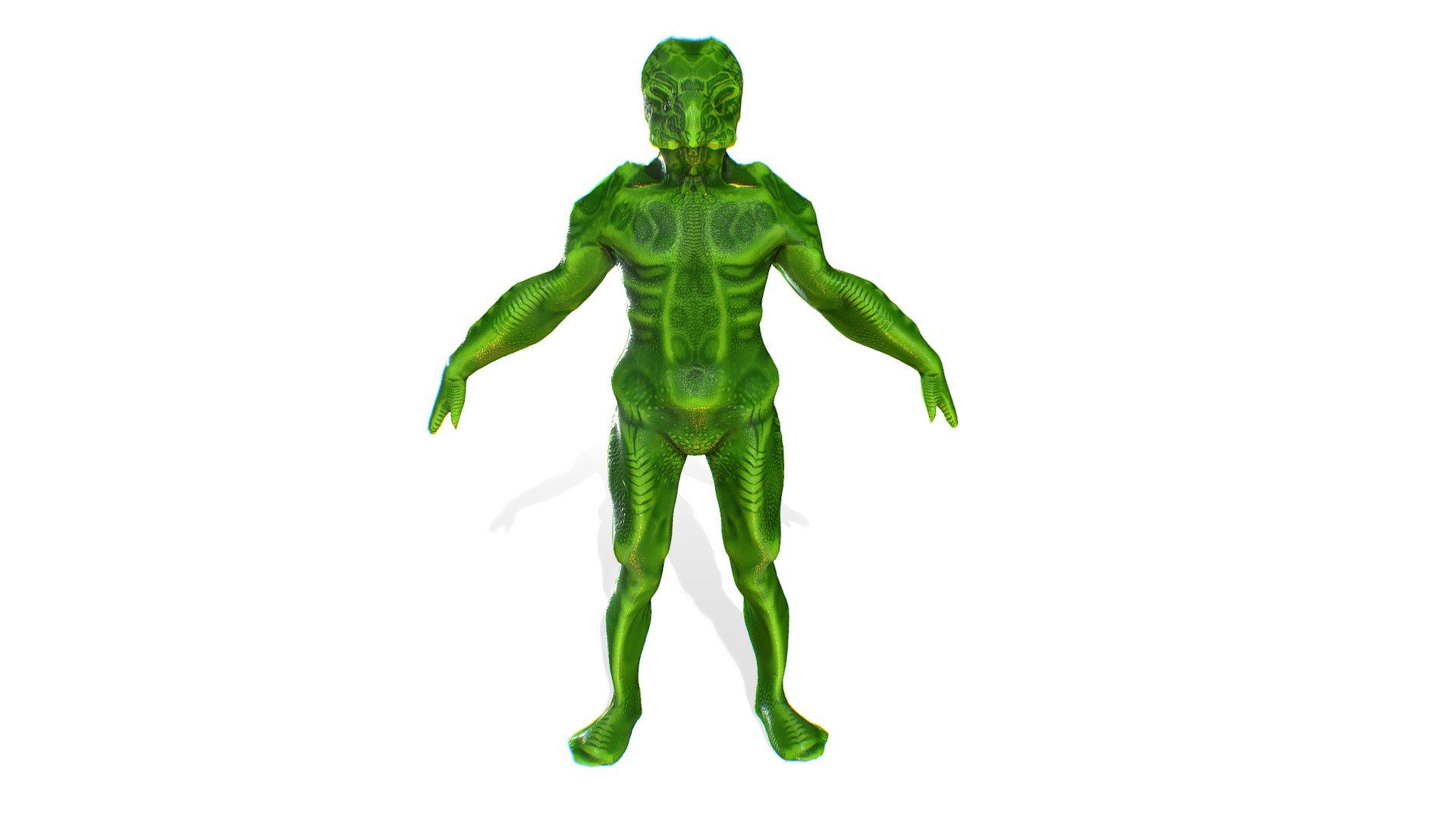 Green Alien ( Rigged ) - Buy Royalty Free 3D model by Lucid Dreams ...