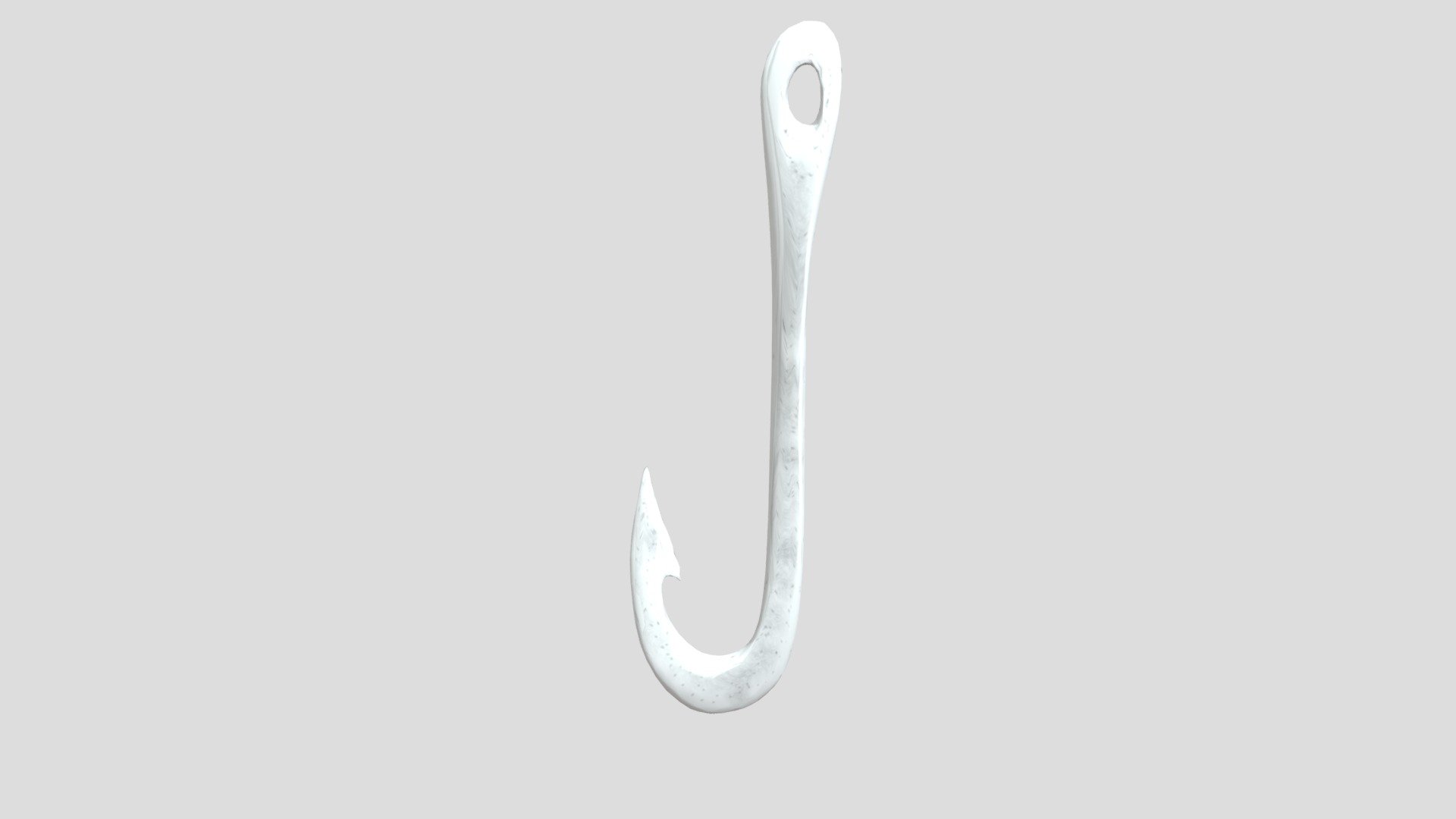 Ancient Stone Age Carved Bone Fish Hook - Download Free 3D model by ...
